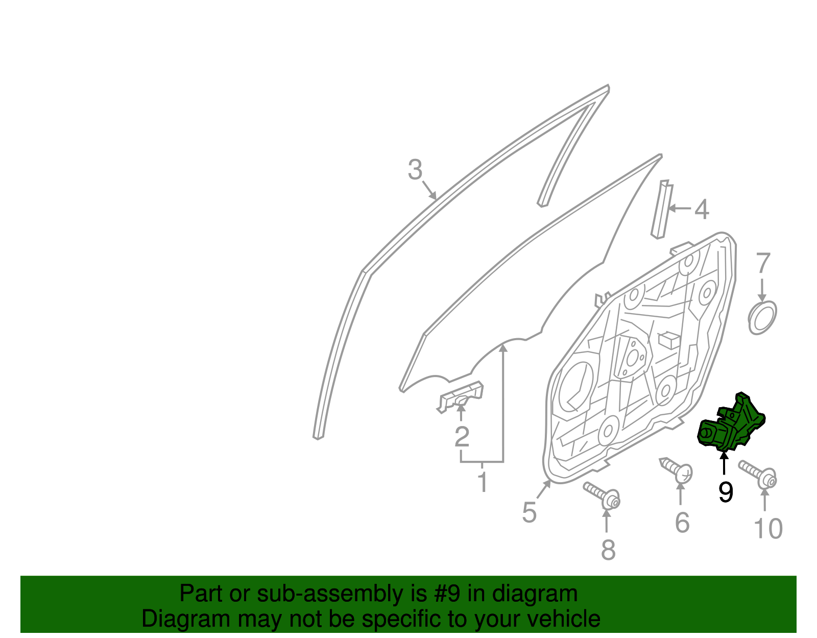 2016-2021 Hyundai Tucson Window Motor 82450-D3010 | OEM Parts Online