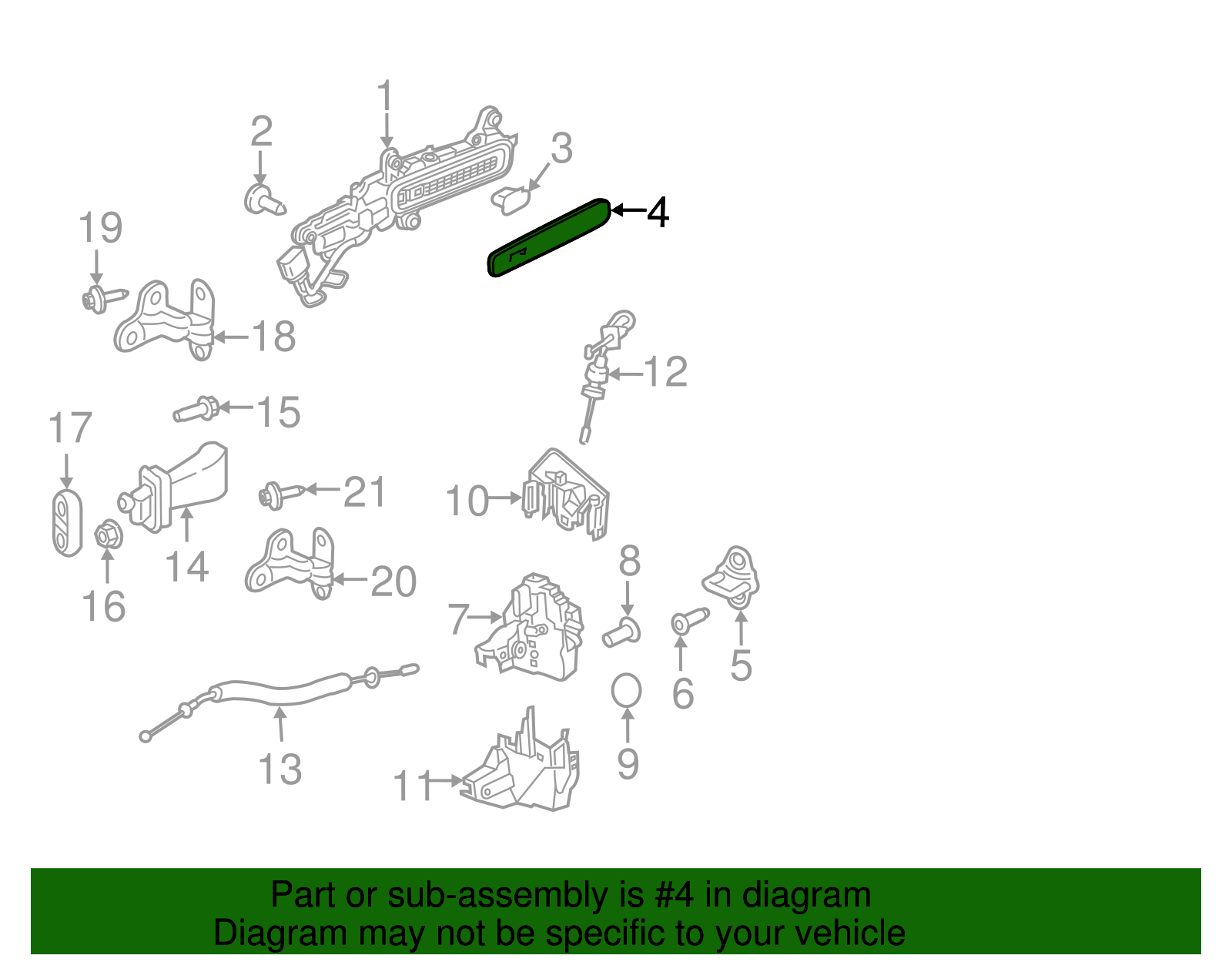 LR135292 - Handle Cover 2018-2023 Land Rover Range Rover Velar | Land ...