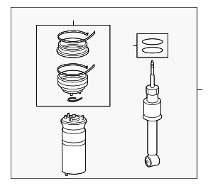 Genuine OEM Shock Assembly Part# LR041108 Fits 2006-2013 Land Rover ...