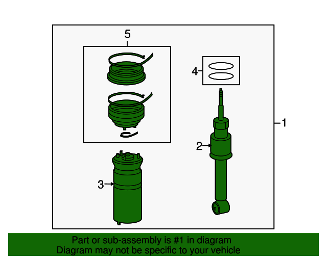 LR016415 - Shock Assembly 2006-2013 Land Rover Range Rover Sport | Land ...