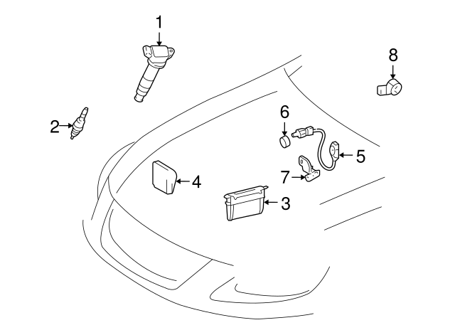 2006-2015 Lexus Pressure Sensor 89458-30011 | Express Lexus Parts