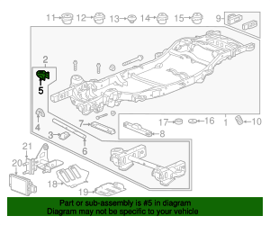 2015-2020 GM Driver Side Radiator Lower Bracket 23226335 GM ...
