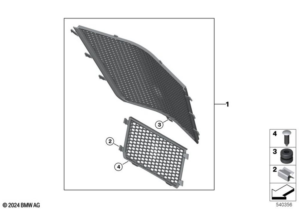 52201964201 - Clip, Black 2018-2025 BMW-Motorrad | BMW Motorrad USA