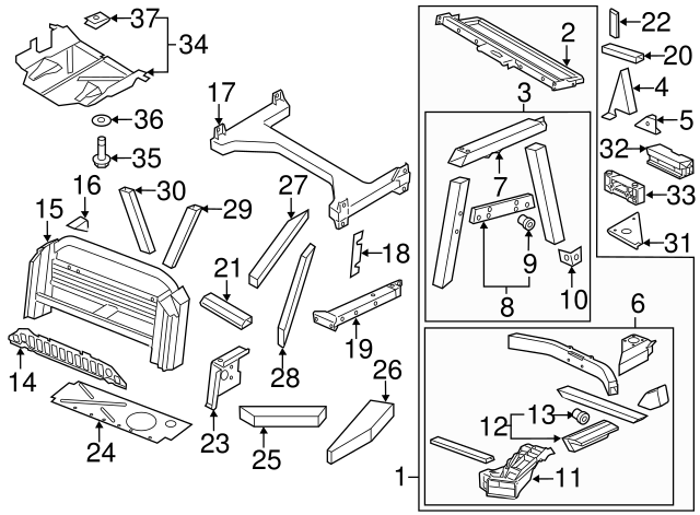420-813-701-C - Upper Cross-Member 2014-2015 Audi R8 | Audi OEM Parts
