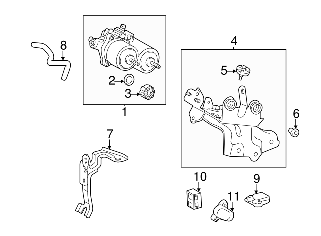 2011-2021 Lexus Vacuum Pump 47070-12020 | OEM Parts Online