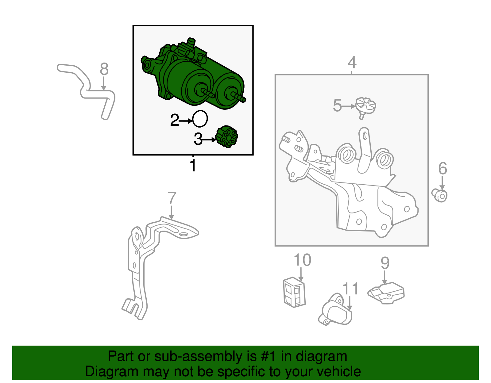 2011-2021 Lexus Vacuum Pump 47070-12020 | OEM Parts Online