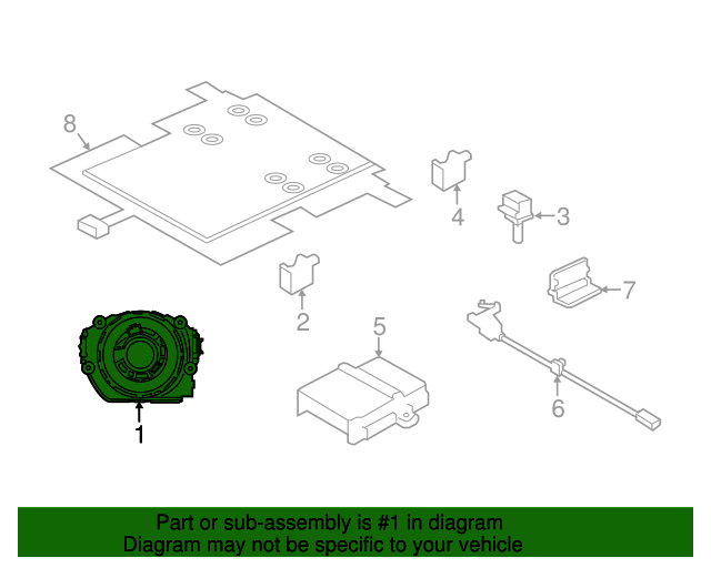 2014-2024 Mini Clock Spring 61-31-6-992-509 | Mini Parts Direct