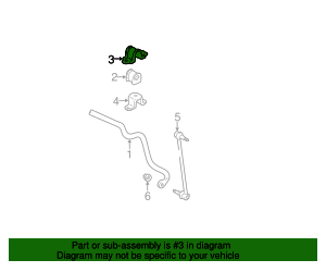 48824-0E010 - Suspension Stabilizer Bar Bracket 2004-2009 Lexus ...