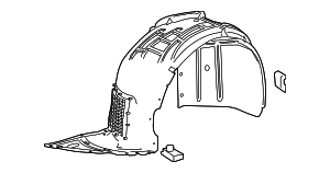 2016-2024 Chevrolet Camaro Fender Liner 84922606 | GM Parts Center