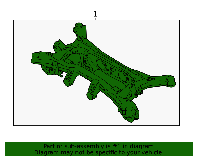 55405-N9250 - Suspension Sub-Frame Cross-Member - 2022-2023 Hyundai ...