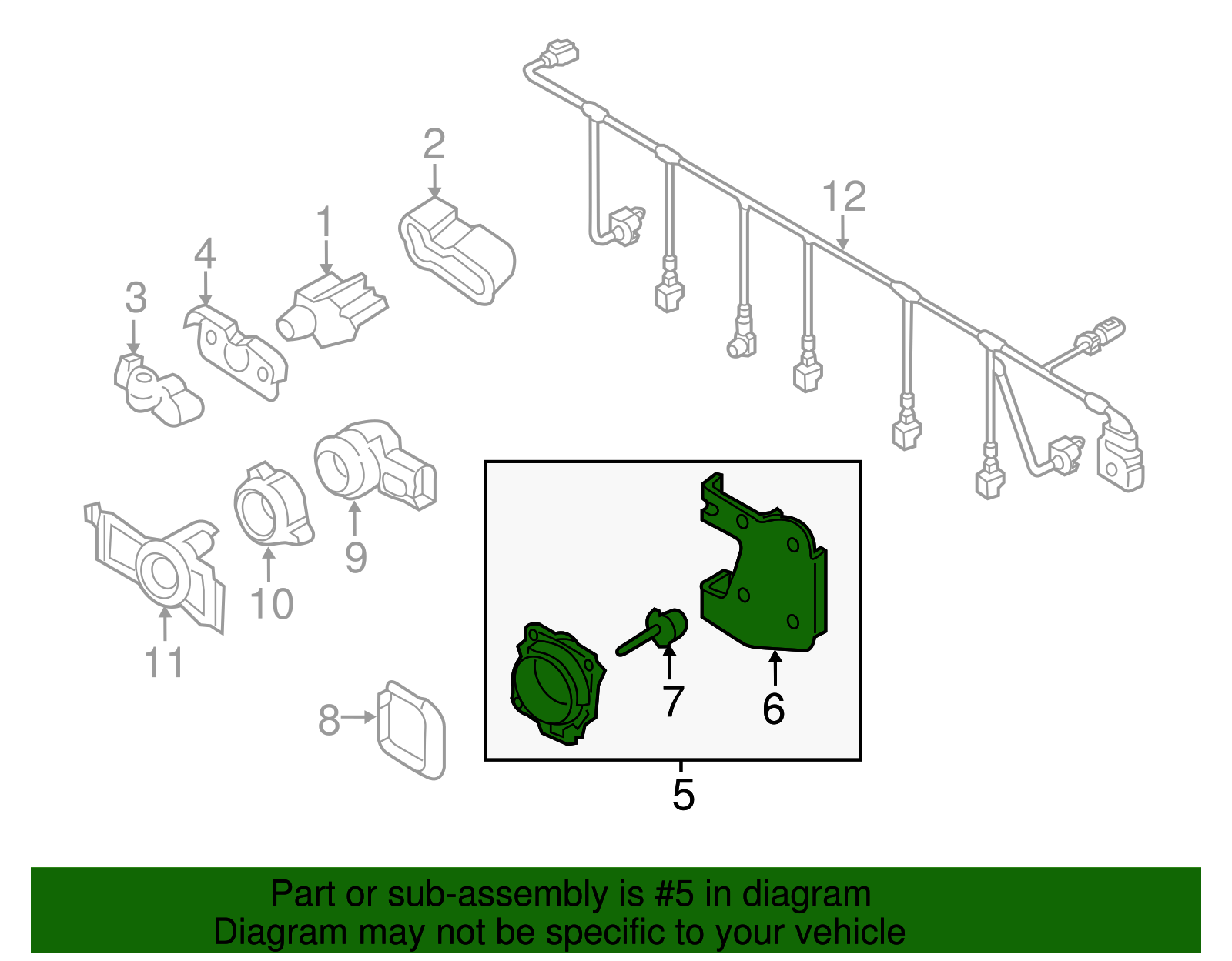 2015-2017 Volkswagen Touareg Distance Sensor 7P6-907-541-C | Retail ...