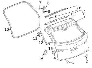 2021-2023 Buick Envision Lift Gate 84933113 | TascaParts.com