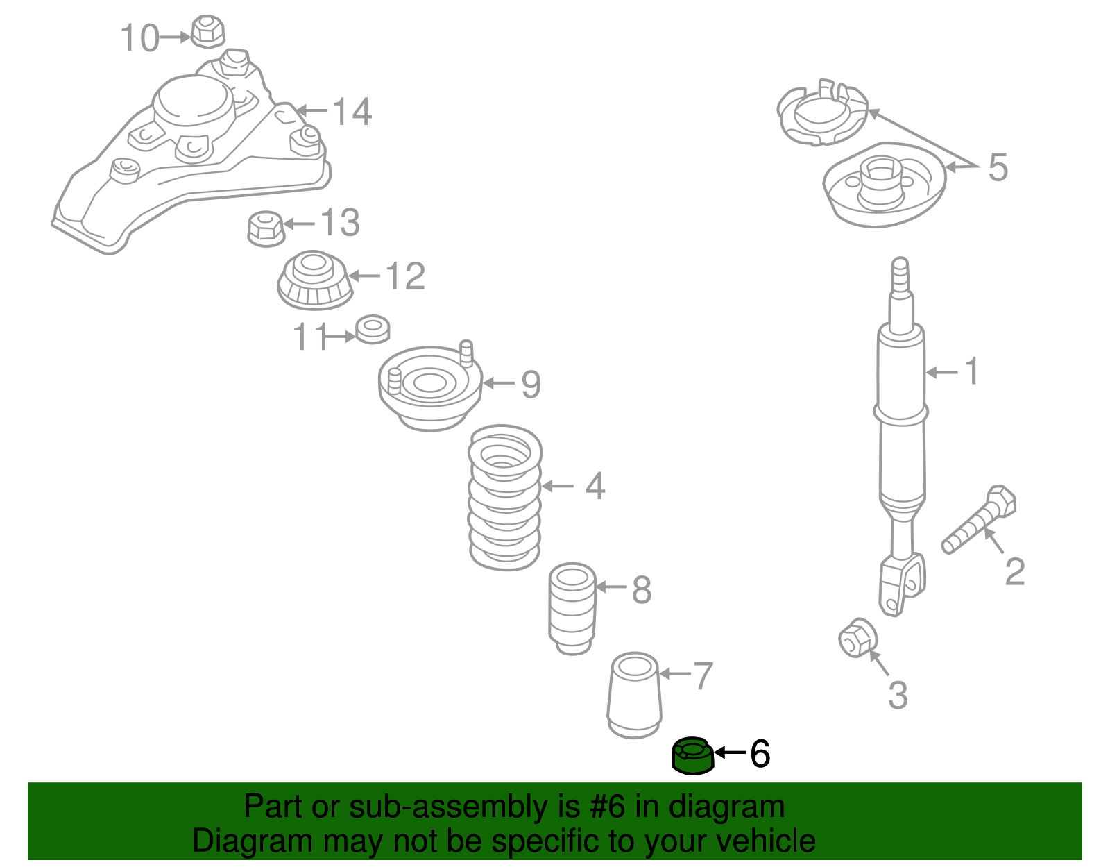 1998-2005 Volkswagen Passat Lower Cap 4D0-412-127 | Wolfsburg Parts Direct