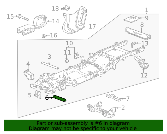 2020-2023 GM Drivetrain and Front Suspension Frame Front Crossmember ...
