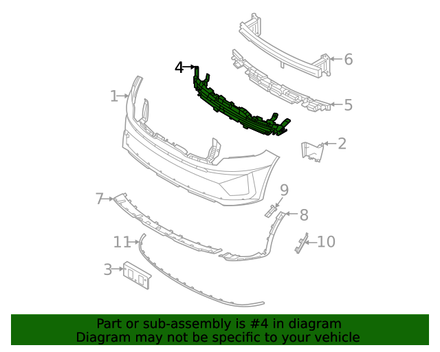 86532-P2000 - Bumper Trim 2021-2023 Kia Sorento | Kia.Parts Store