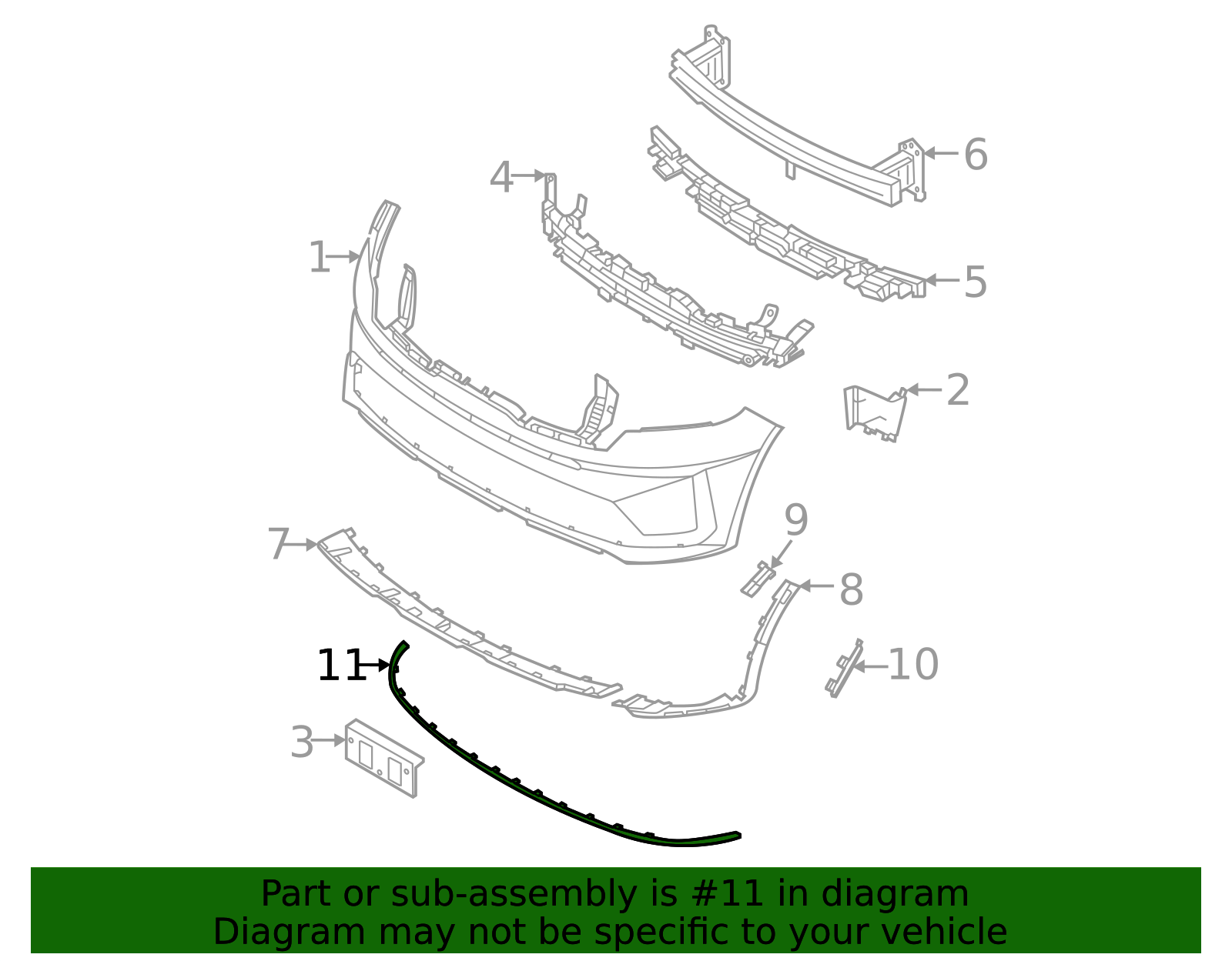 2024-2025 Kia Sorento Spoiler 86591-R5JA0 | Retail Performance Auto Parts