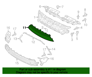 2016-2018 Toyota Grille Molding 53114-WB003 | Toyota Parts
