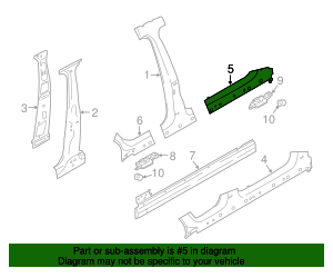 2015-2024 Porsche Macan Rocker Panel 95B-809-530-AY-GRV | OEM Parts Online