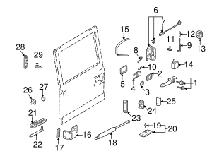 2004-2012 Mercedes-Benz Door Latch Assembly 463-740-06-35 ...