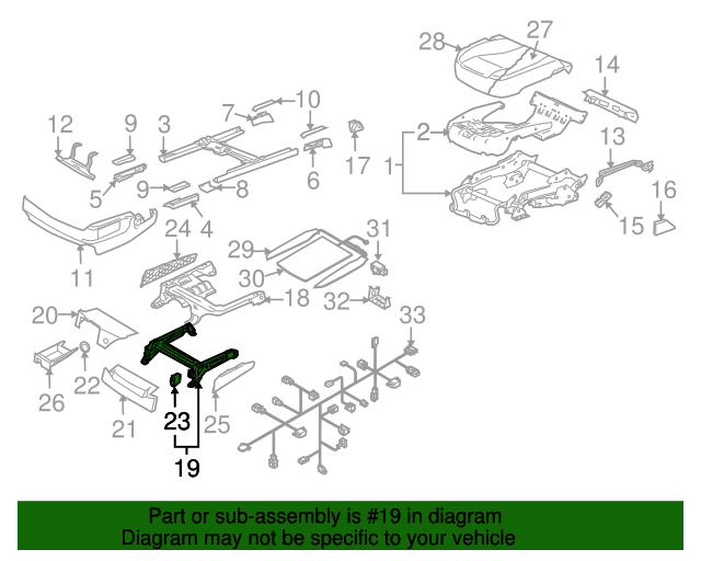 2004-2010 Volkswagen Touareg Seat Bracket 7L0-881-677-G | OEM Parts Online