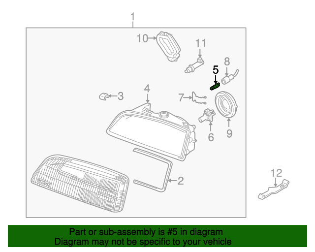 1991-2017 Volvo Bulb 989795 | TascaParts.com