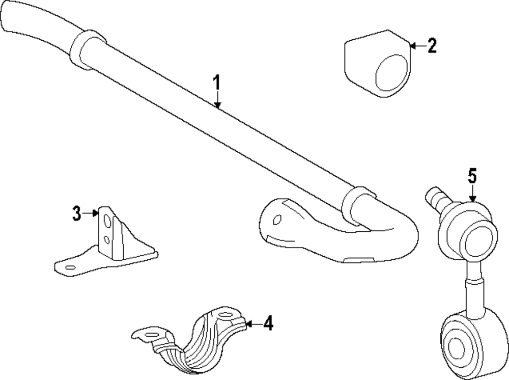 48824-AK010 - 2024 Toyota Tacoma - Stabilizer Bar Lower Bracket ...