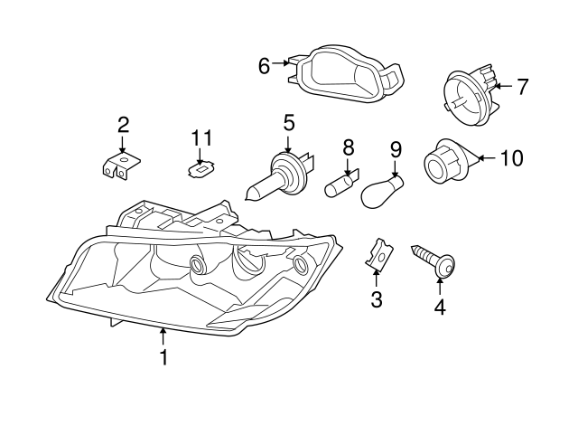 Genuine BMW 63-11-7-175-230 | Headlamp Assembly Retainer Clip | FREE ...