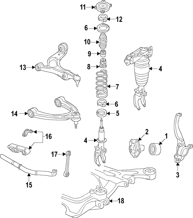 2017-2022 Porsche Panamera Knuckle 971-407-246-L | Sunset Porsche Parts