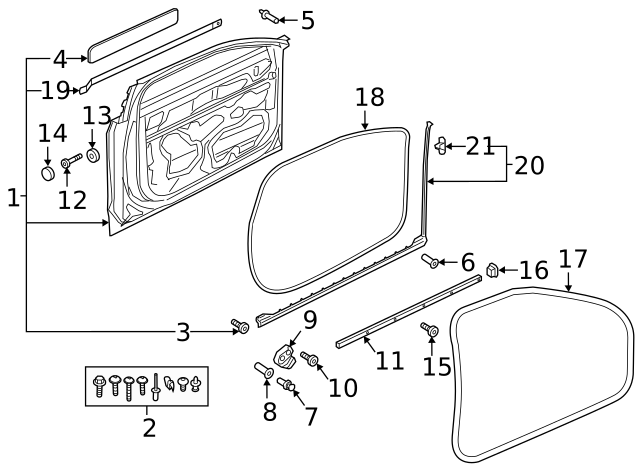 4N0-837-693 - Door Reinforcement Bar Nut 2019-2023 Audi ...