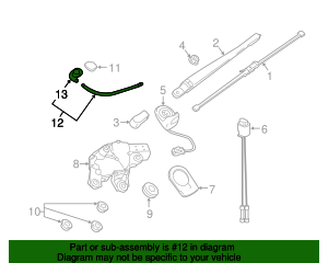 2015-2024 Porsche Macan Lift-Gate Washer Hose 95B-955-961-A | Sunset ...