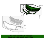 2016-2018 Chevrolet Cruze Front Upper Grille 84189624 GM ...