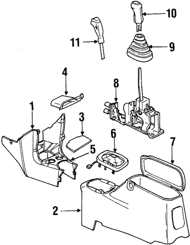 1995-1997 Dodge Stratus Shifter CBMTC454 | TascaParts.com