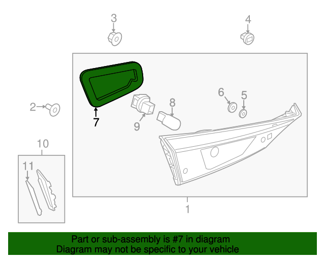 2014-2018 Mazda 3 Backup Lamp Assembly Gasket B45A-51-3H8 ...
