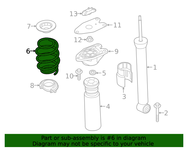 2019-2022 BMW X2 Coil Spring 33-53-6-885-323 | AutoNationParts.com