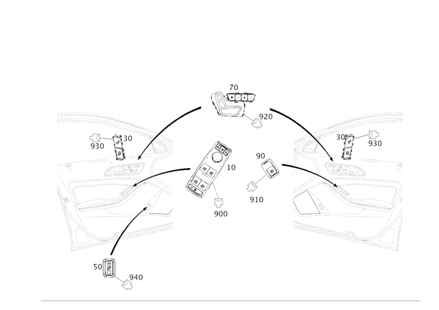 246-905-68-03 - Switch Block 2014-2020 Mercedes-Benz | Mercedes-Benz ...