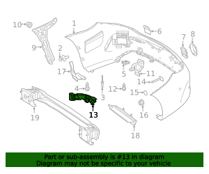 2017-2023 Mercedes-Benz Bumper Impact Absorber 205-885-22-65 ...