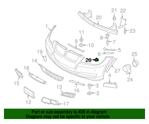 Genuine BMW 51-11-7-213-857 | Park Sensor Holder | FREE Shipping on ...