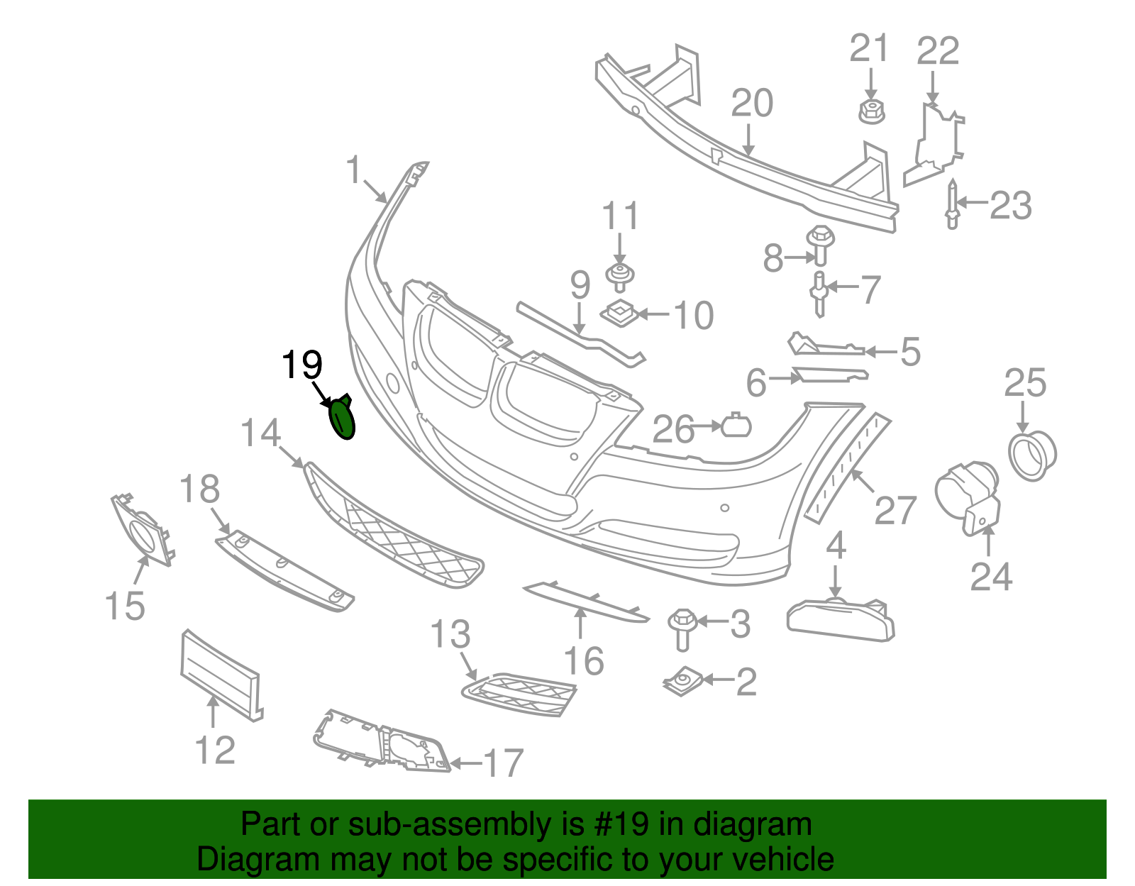 51117207299 - 2009-2012 BMW Tow Eye Cap (51-11-7-207-299) | BMW of ...