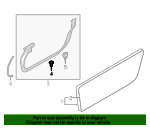 1995-2021 Mazda Door Weather-Strip Fastener BC1D-58-762 | Mazda-Parts