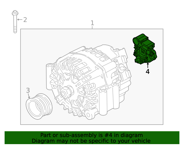 12-31-8-636-419 - Voltage regulator 2016-2024 BMW | AutoNation Parts