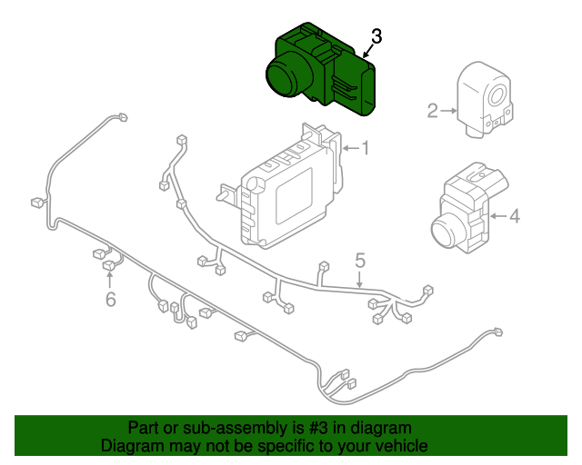 2017 Genesis G80 Ultrasonic Sensor Assembly P.A.S 95721-B1000-U6G ...