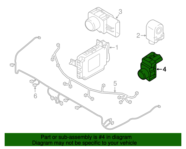 2020 Genesis G80 Ultrasonic Sensor Assembly Bws 95720-B1650-UYH | OEM ...