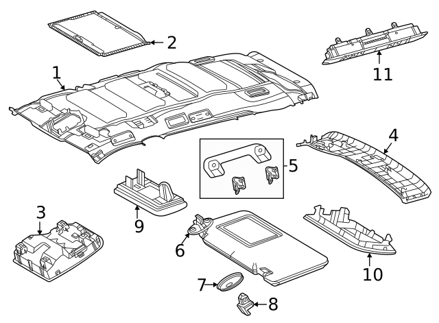74317-08030-B0 - Sun-Visor Cover 2021-2024 Toyota | Longo Toyota Parts