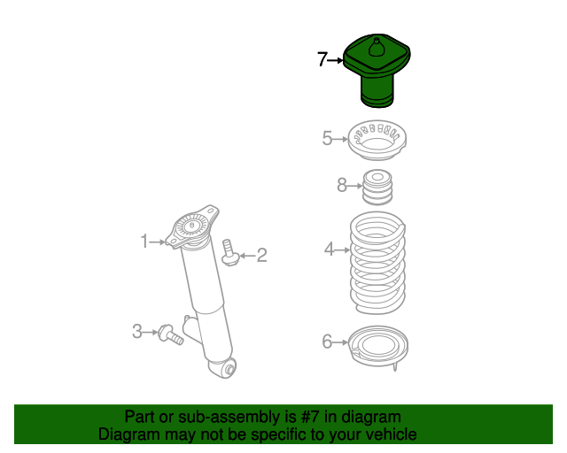 31317461 - Shock Mount - 2016-2018 Volvo S60 Cross Country | Volvo OEM ...