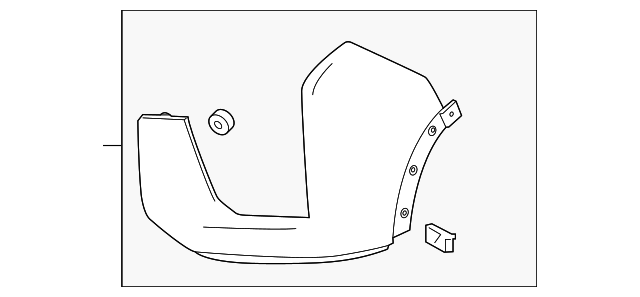 2020-2023 Chevrolet Front Passenger Side Bumper Outer Filler 84678868 ...