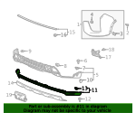 2020-2023 Chevrolet Front Bumper Fascia Air Deflector 84603332 GM ...