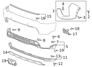 2020-2023 Chevrolet Front Bumper Fascia Air Deflector 84603332 ...