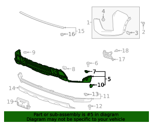 2020-2023 Chevrolet Front Lower Bumper Cover 84603333 GM ...