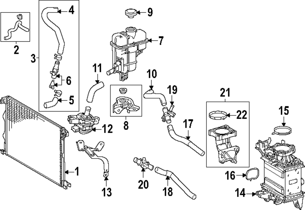 17940-F0010 - Inter-Cooler - 2023-2025 Toyota | OEM Genuine Toyota Parts
