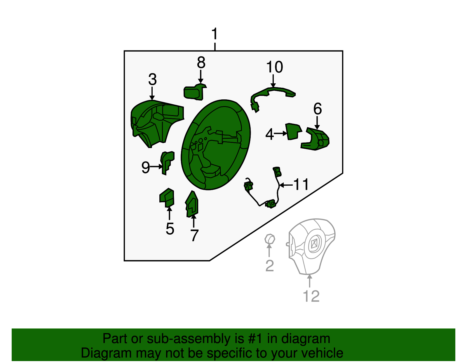 19418329 - F Wheel 2009-2010 Chevrolet Malibu | Big 3 Auto Parts